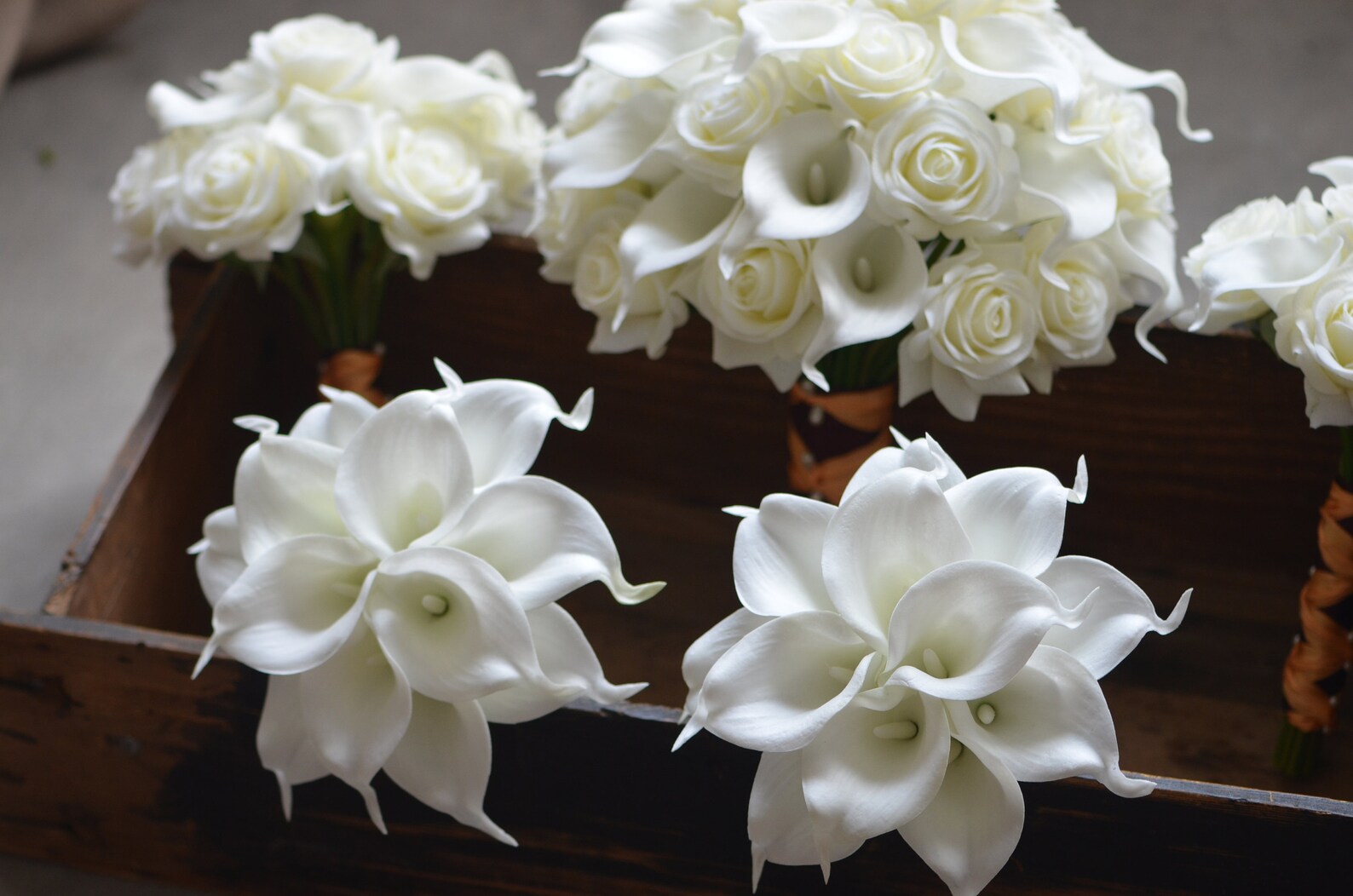 Artificial Flowers Ivory White Wedding Bouquets Ivory Real - Etsy