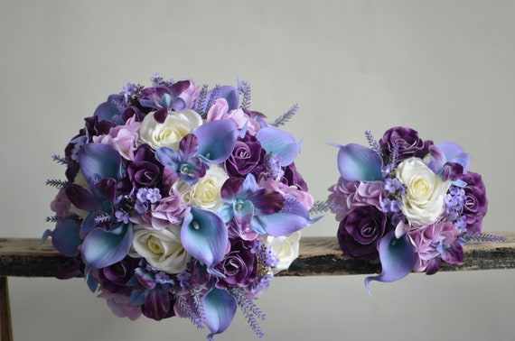 Colores De Boda Lavanda Y Azul Real 15 Ramos Llenos De Color: Descubre