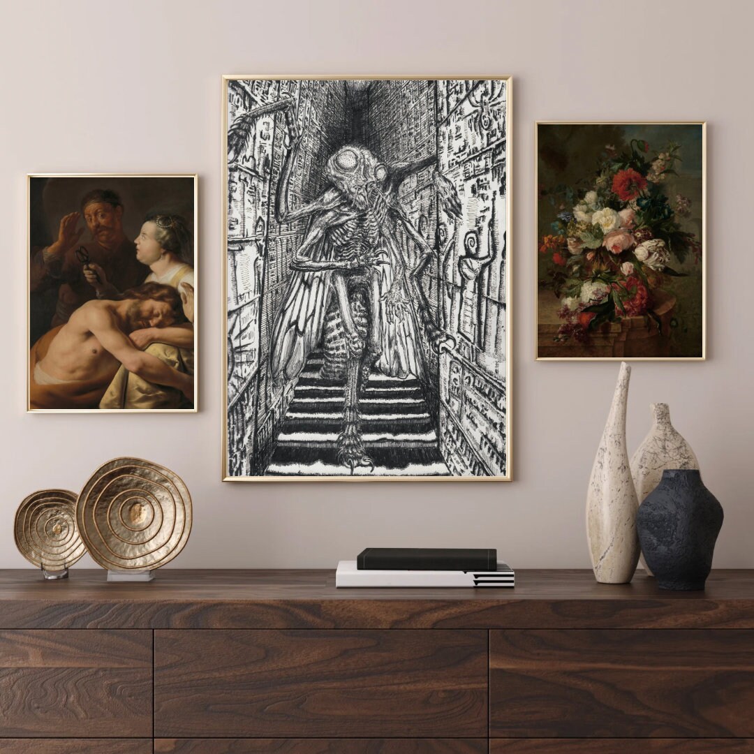 Beelzebub. the Demon. Horror. Poster Art Print Illustration Wall ...