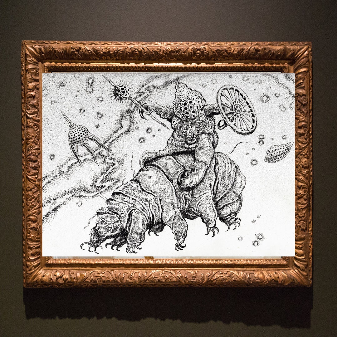 Tardigrade. Tardigrade Saddle. Little Knight. Poster Art Print ...