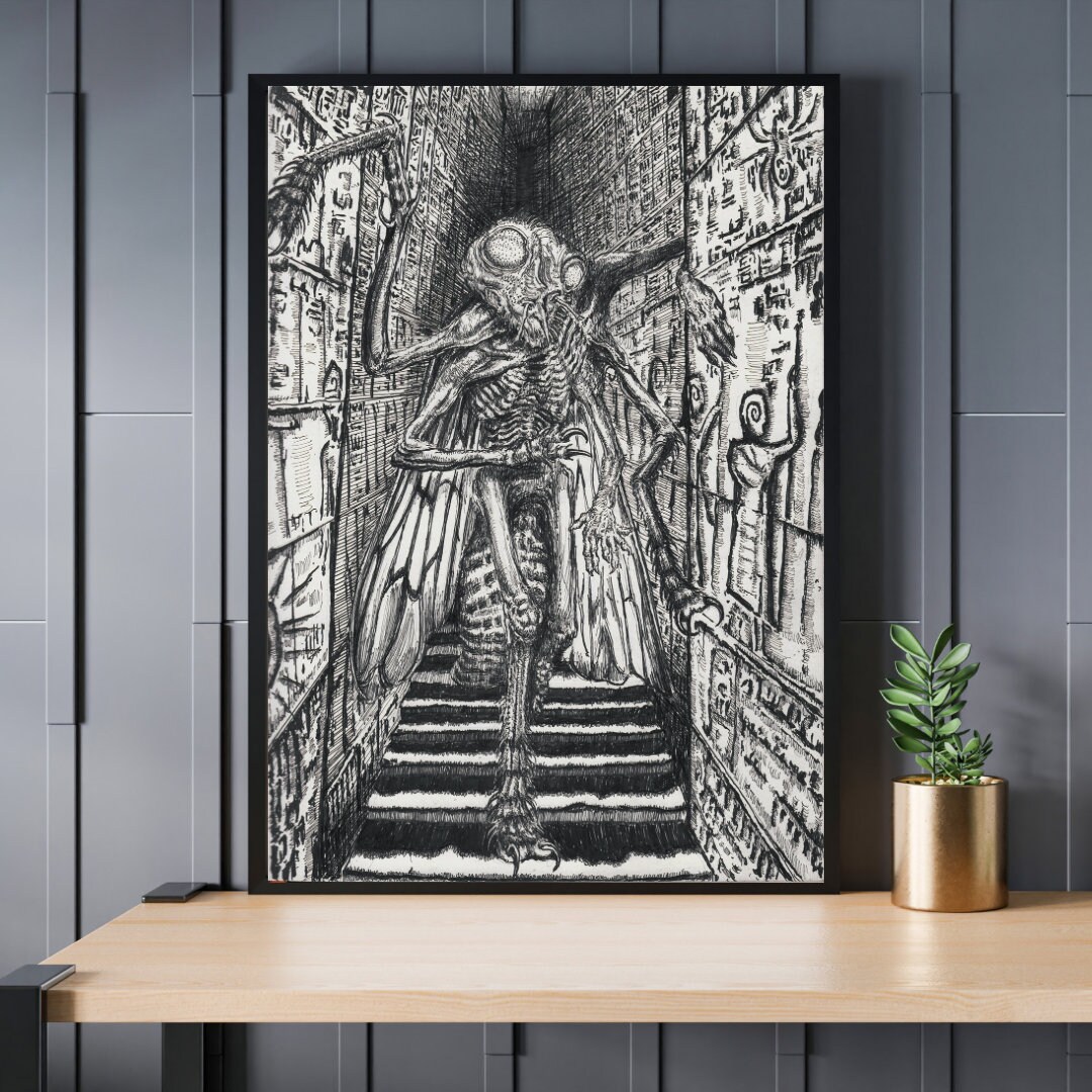Beelzebub. the Demon. Horror. Poster Art Print Illustration Wall ...