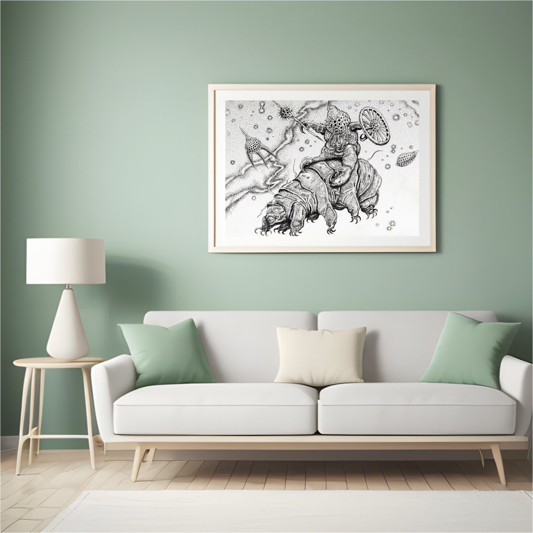 Tardigrade. Tardigrade Saddle. Little Knight. Poster Art Print ...