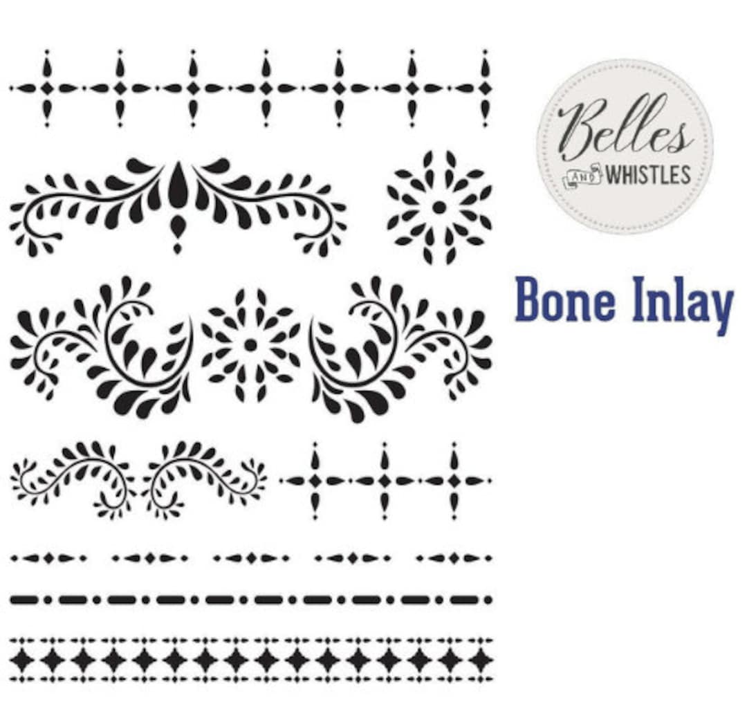 Belles & Whistles Bone Inlay Stencil - Dixie Belle - Etsy