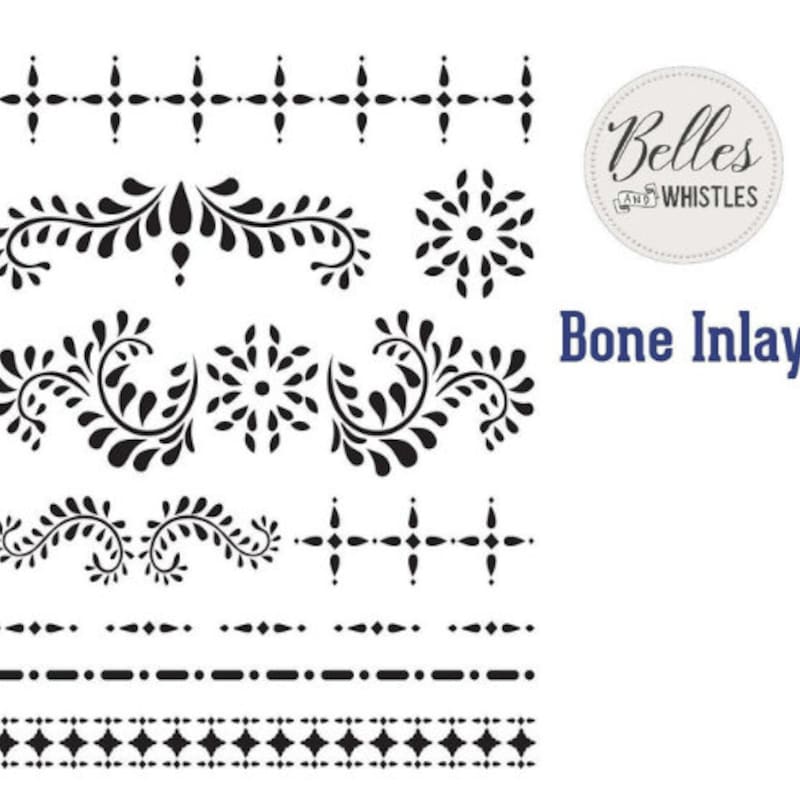 Bone Inlay Stencil - Etsy