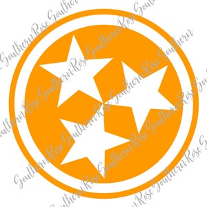 Tennessee Tristar Png Orange and White - Etsy