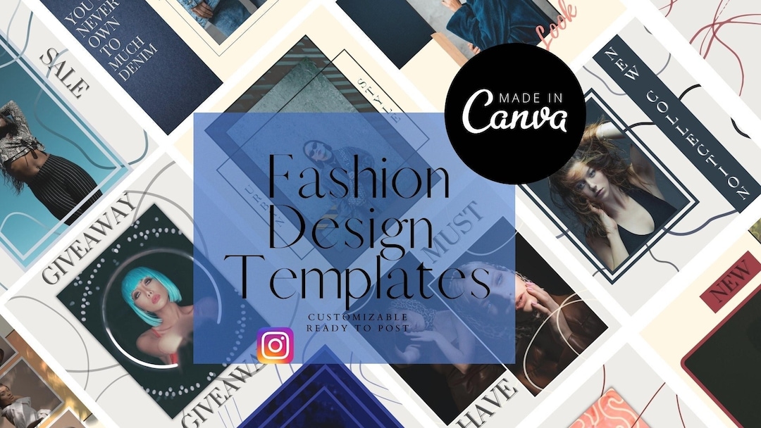 50 Fashion Design Templates - Lines Pallete- Boost Your Engagement on ...