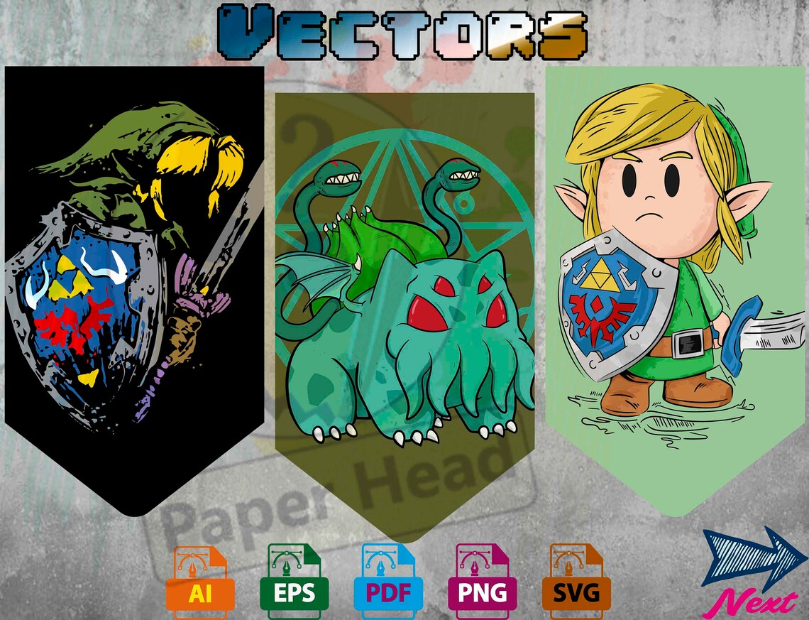 The legend of Zelda vector for vinyl cutting immediate | Etsy