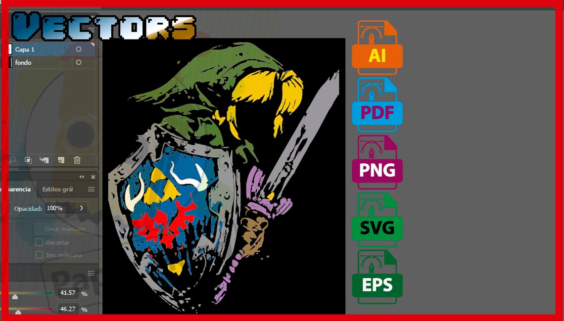 The legend of Zelda vector for vinyl cutting immediate | Etsy