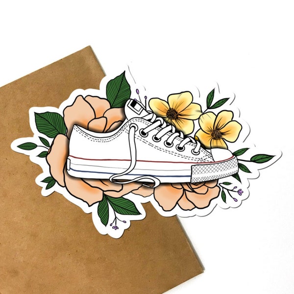 Floral Converse - Etsy