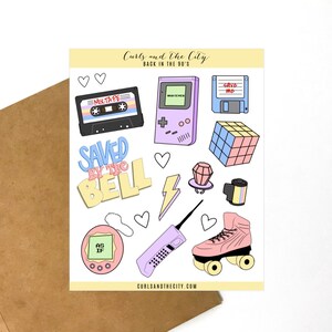 Back in the 90's Retro Planner Sticker Sheet, Bullet Journal Stickers ...