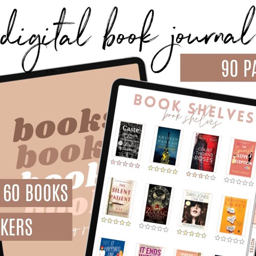 Digital Reading Journal Goodnotes Digital Reading Planner - Etsy