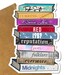Heart Library Sticker Book Vinyl Sticker - Etsy