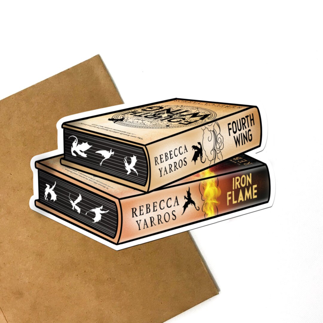 Fourth Wing Book Stack Sticker, the Empyrean - Etsy