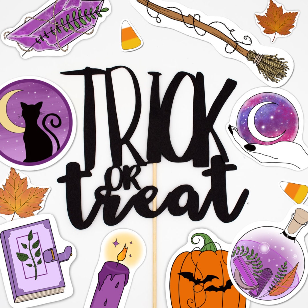 Spooky Season Sticker Sheet Halloween Stickers Witchy - Etsy