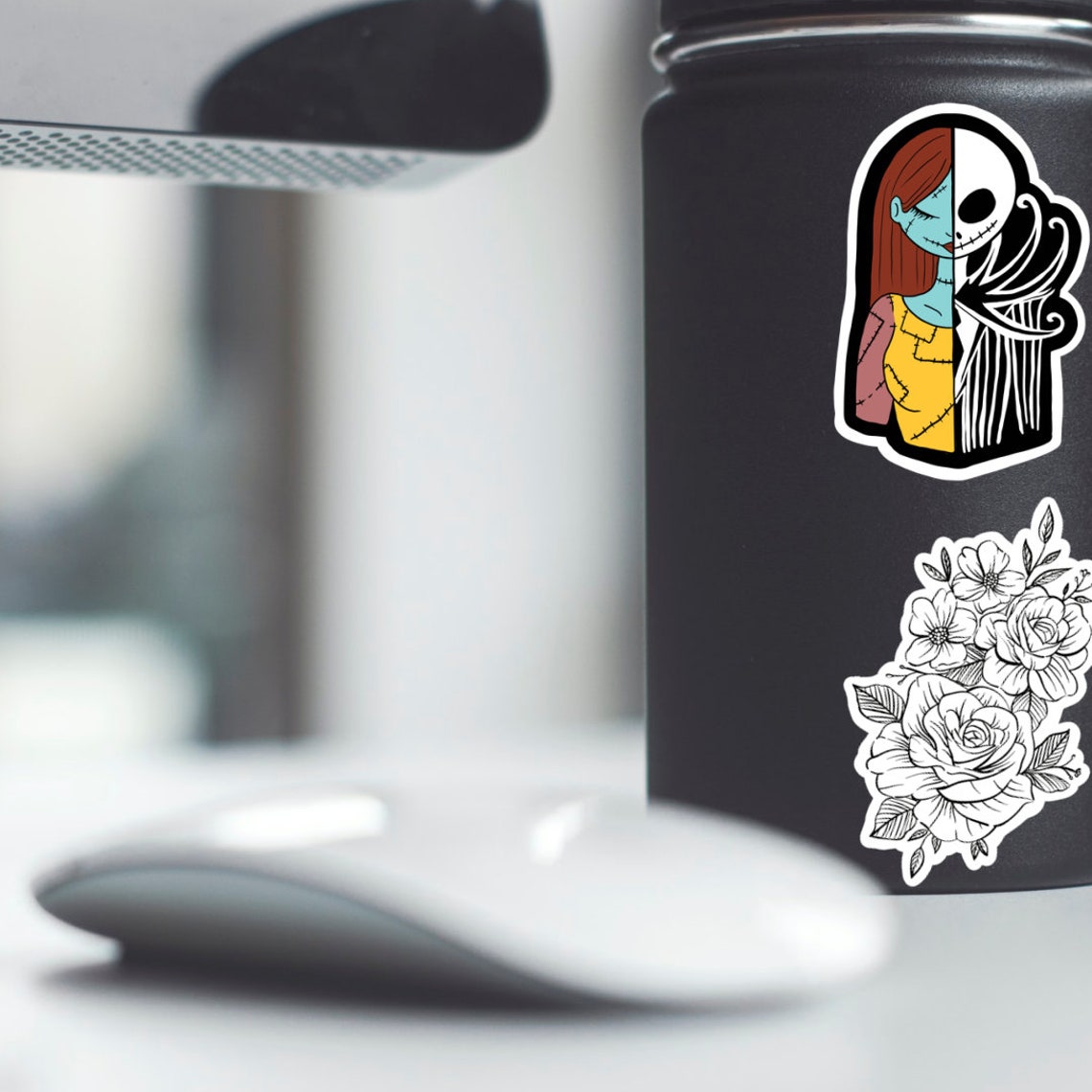 Jack and Sally Sticker | Etsy