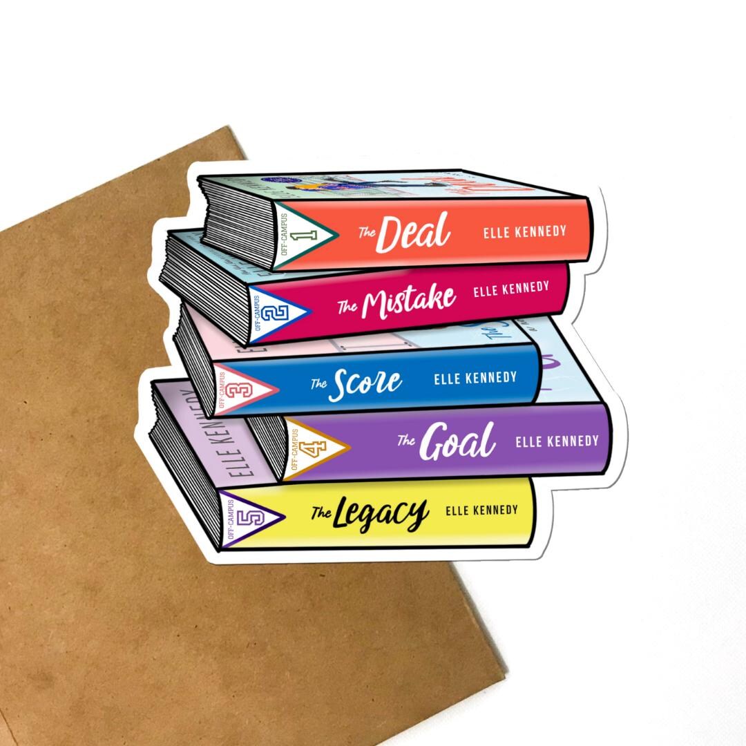 Off Campus Book Stack Sticker - Etsy