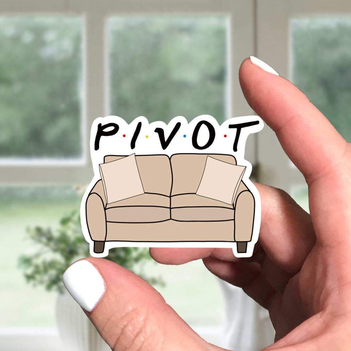Friends Pivot Vinyl Sticker | Etsy