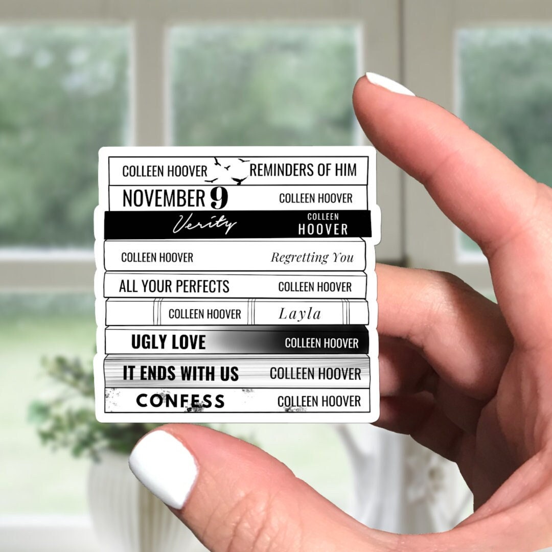 Coho Black and White Book Stack Sticker - Etsy