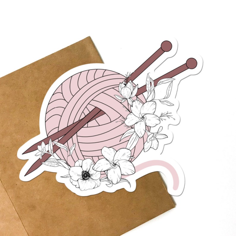 Ball of Yarn Vinyl Sticker - Etsy