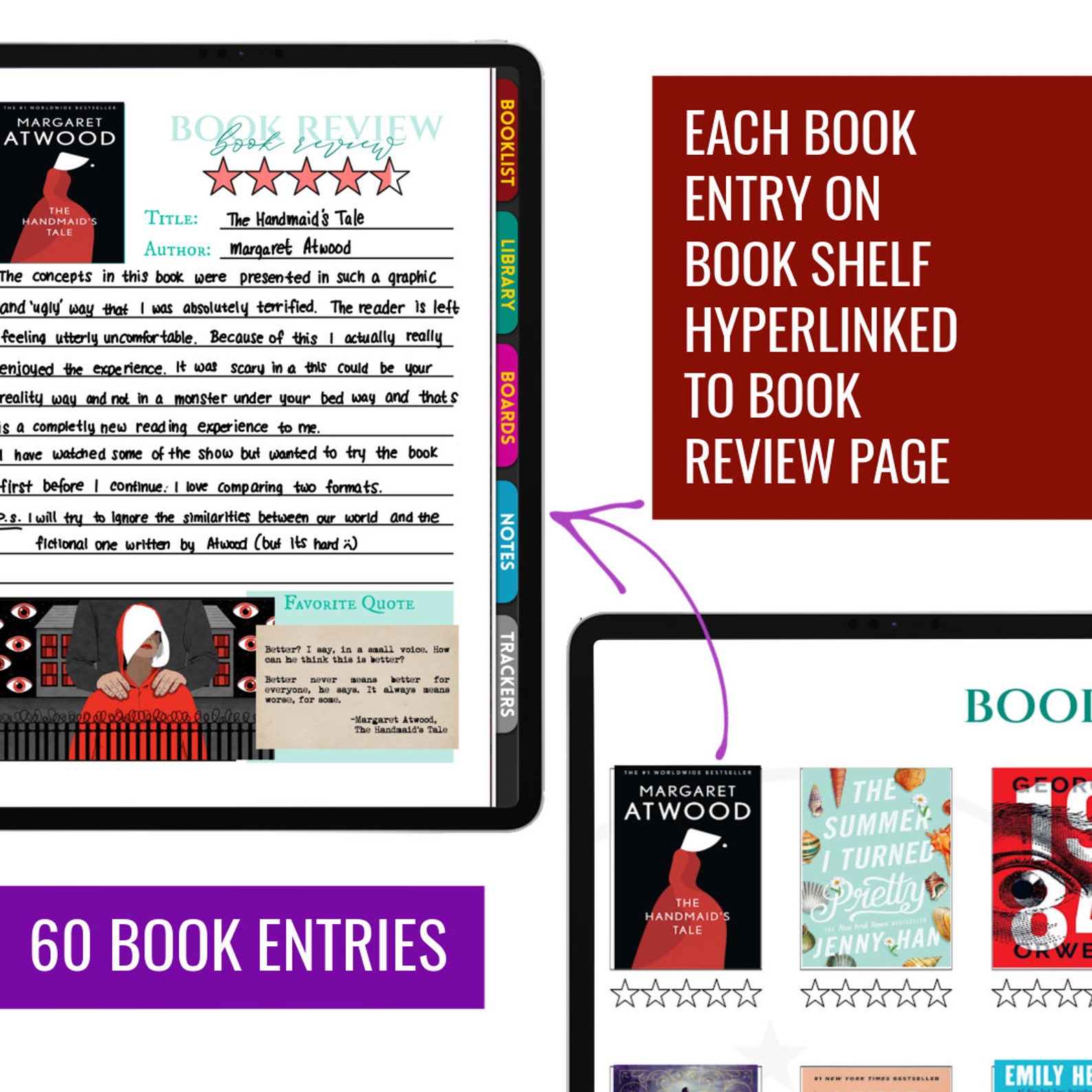 ACOTAR Inspired Book Journal, Digital Planning, Goodnotes Planner - Etsy