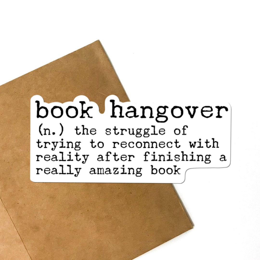 Book Hangover Vinyl Sticker - Etsy