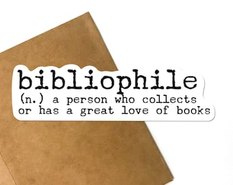 Heart Library Sticker Book Vinyl Sticker | Etsy