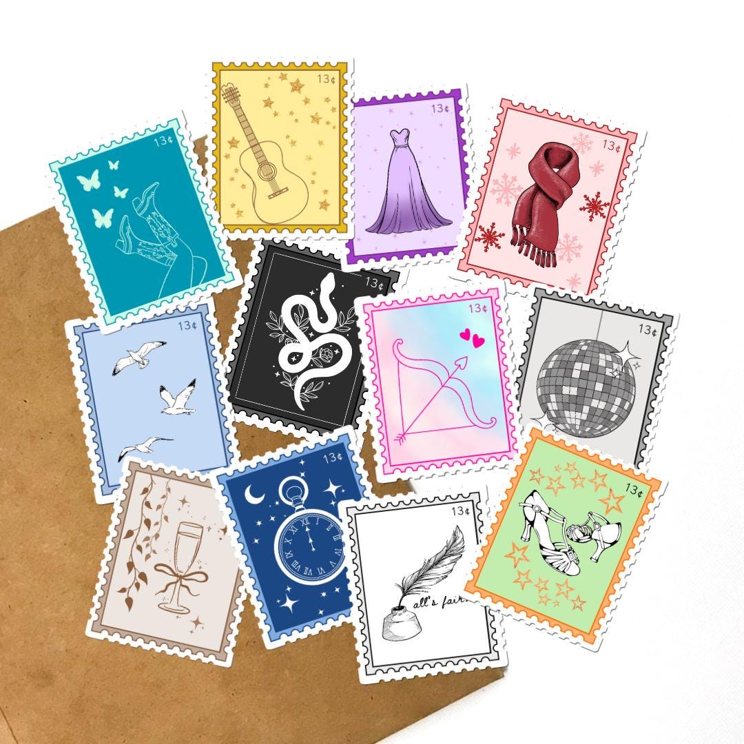 Eras Stamp Stickers - Etsy