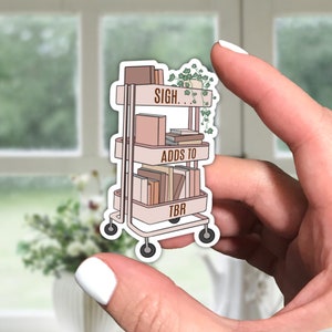 Adds to TBR Sticker - Etsy