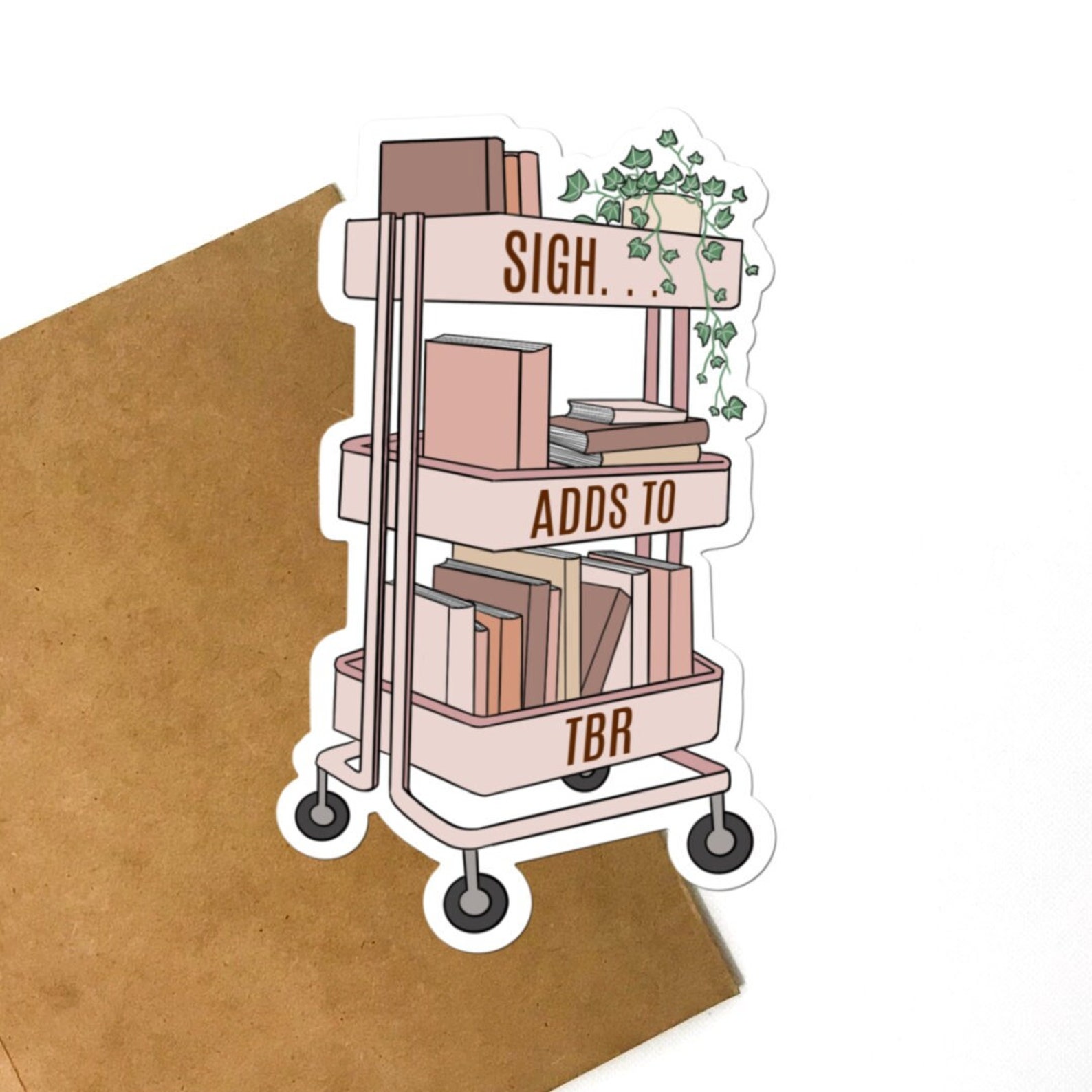 Adds to TBR Sticker - Etsy