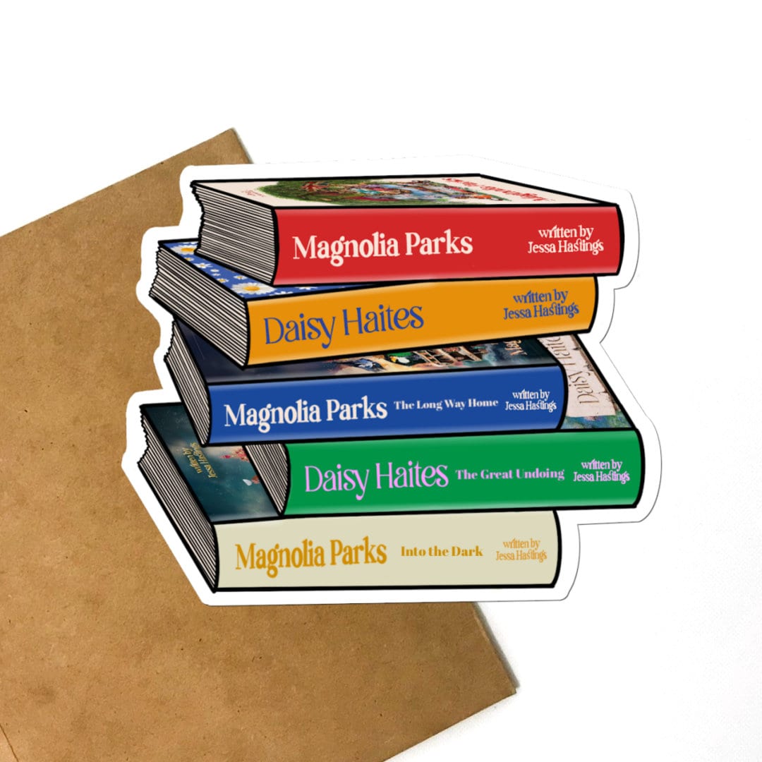 Magnolia Parks Book Stack Sticker - Etsy