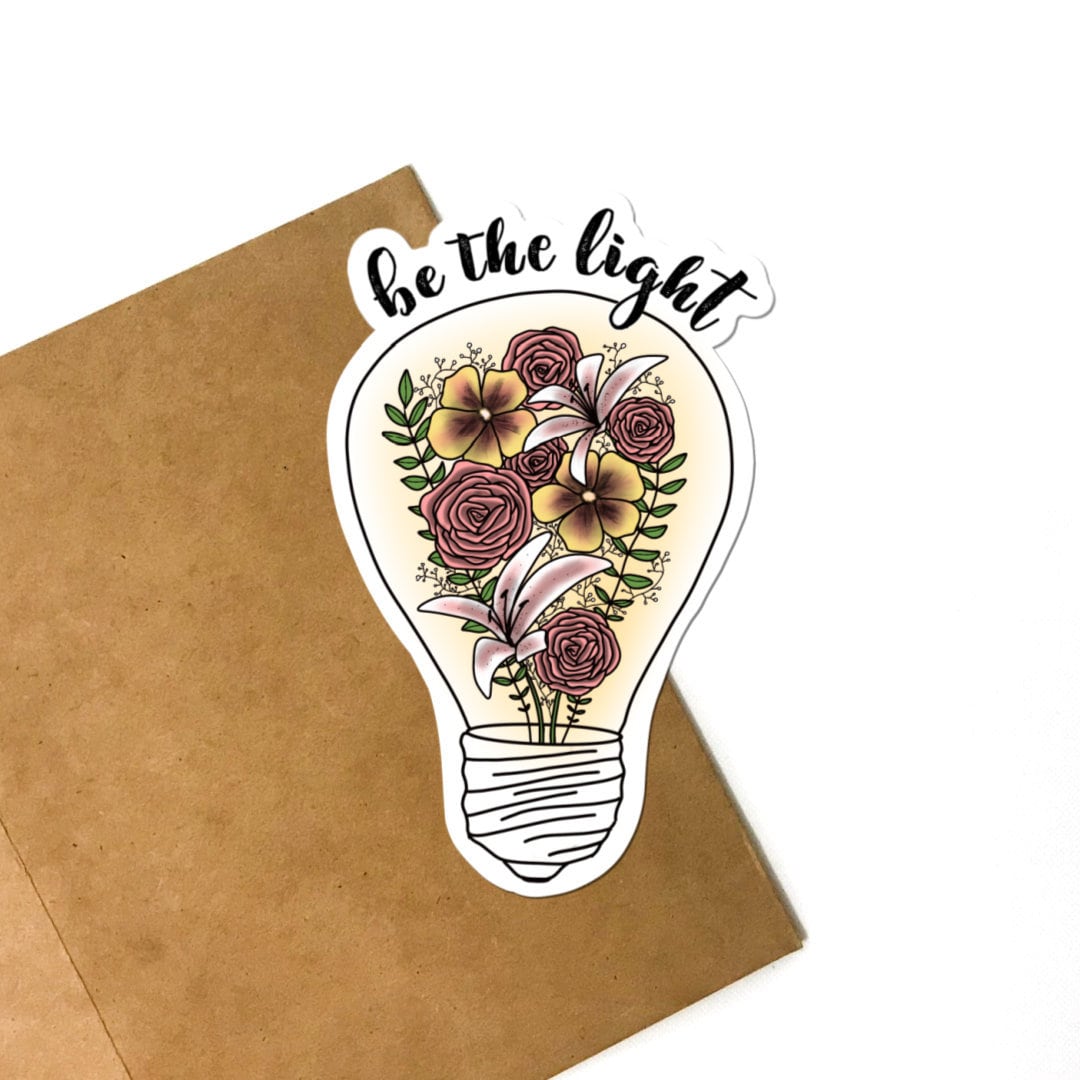 Be the Light Vinyl Sticker - Etsy