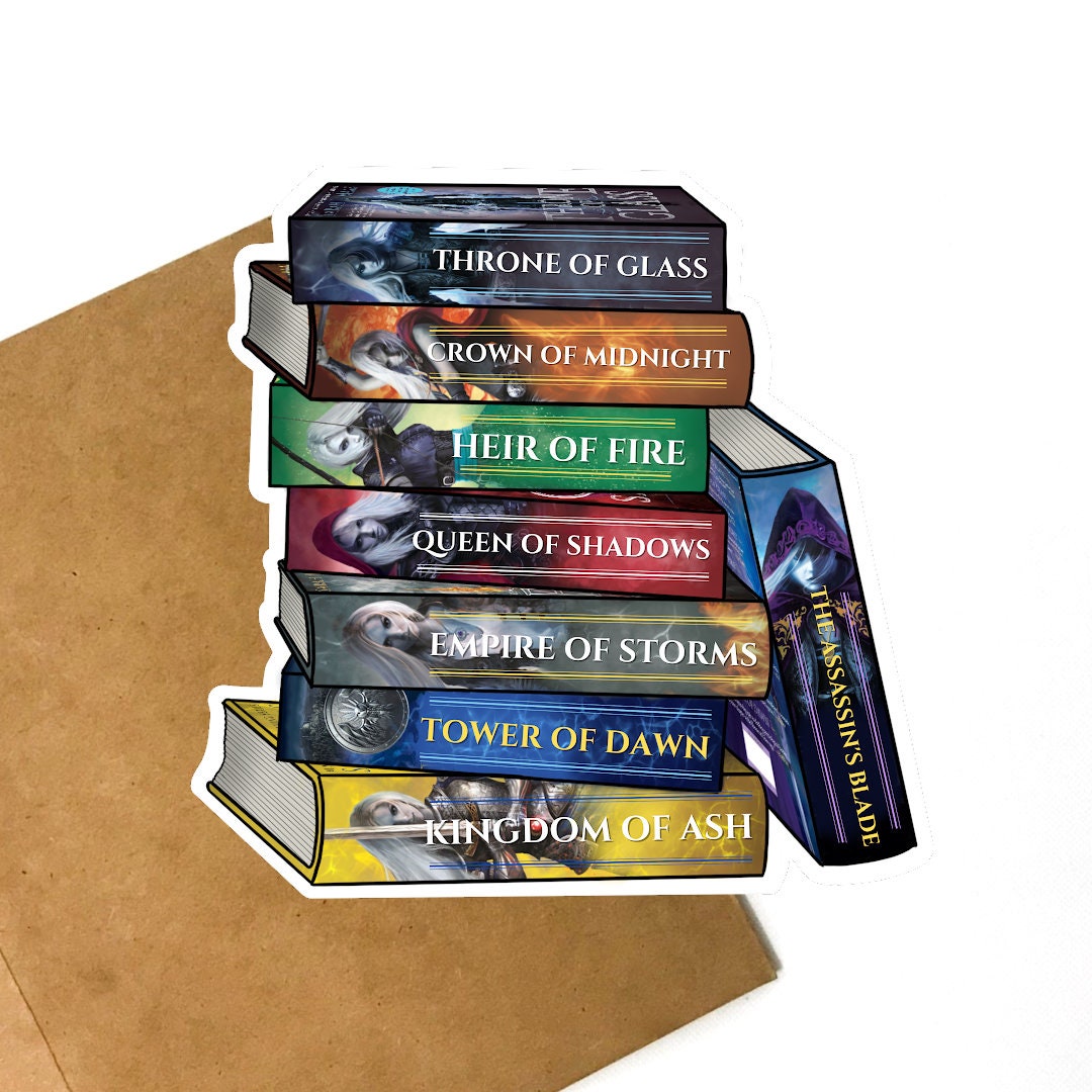 TOG Book Stack Sticker, Throne of Glass Series - Etsy