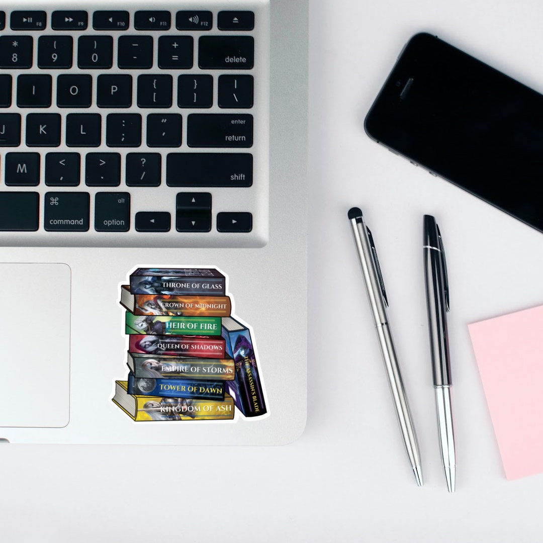 TOG Book Stack Sticker Throne of Glass Series - Etsy
