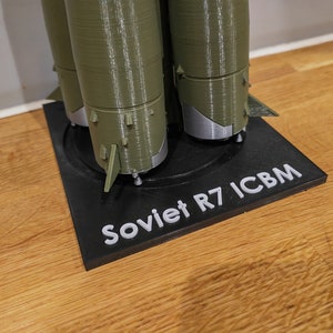 Soviet Missile R7 ICBM Ship Rocket Model 1:72 Scale 465mm 18inch - Etsy
