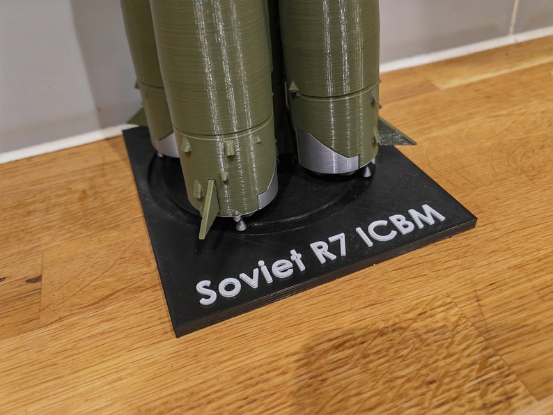Soviet Missile R7 ICBM Ship Rocket Model 1:72 Scale 465mm - Etsy UK