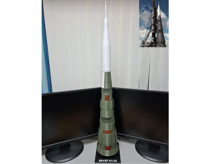 USSR Soviet N1 Model Rocket 1:115 Scale 920mm 36inch - Etsy UK