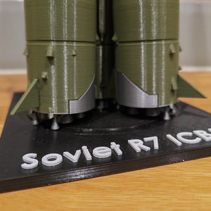 Soviet Missile R7 ICBM Ship Rocket Model 1:72 Scale 465mm 18inch - Etsy UK