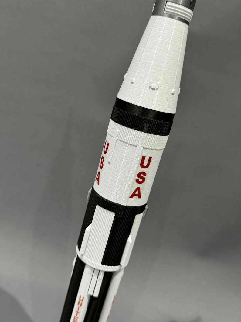 Saturn 1B Rocket – 1/144 1/100 Scale – 472mm 18inch 682mm 27inch ...