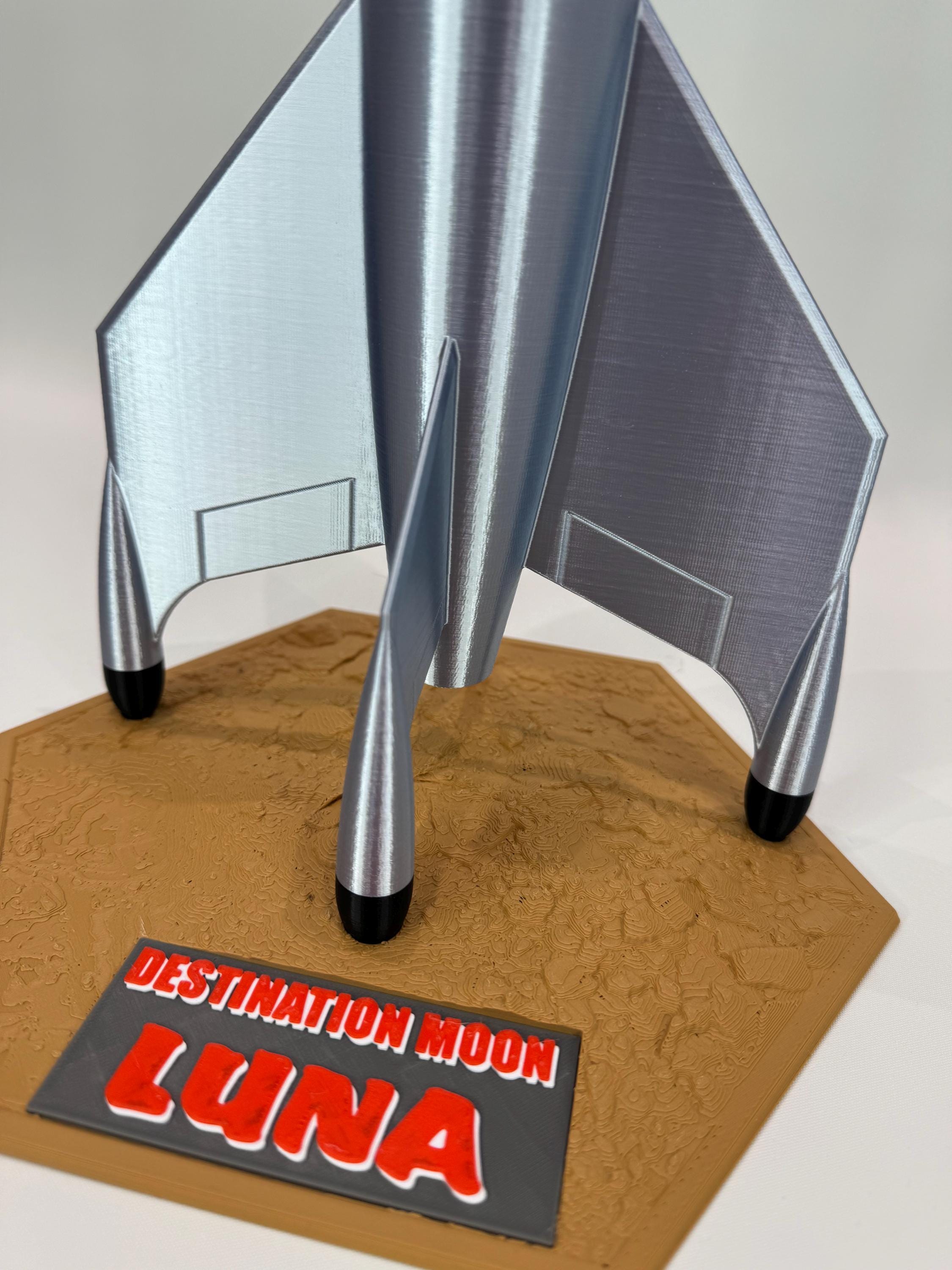Luna From Destination Moon 1950 Sci-fi Rocket Ship Kit or Assembled ...
