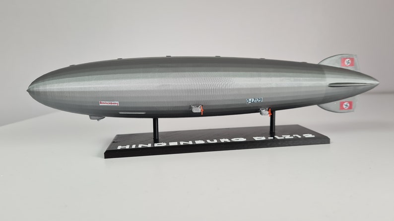 LZ-129 Hindenburg 10inch Scale 1:1000 Assembled Model 3dprinted Gift ...