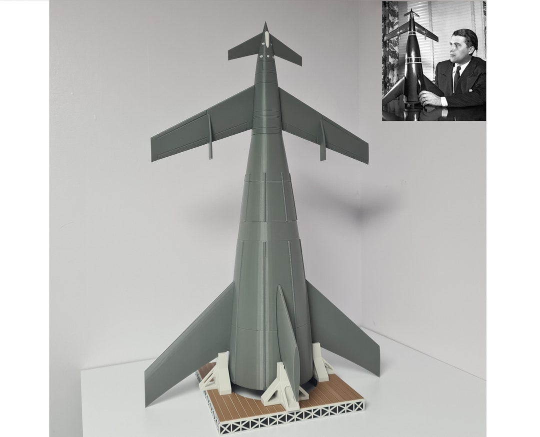 NEW! 1952 Von Braun Ferry Rocket 3stage Nasa Model Kit 1:144 555mm ...