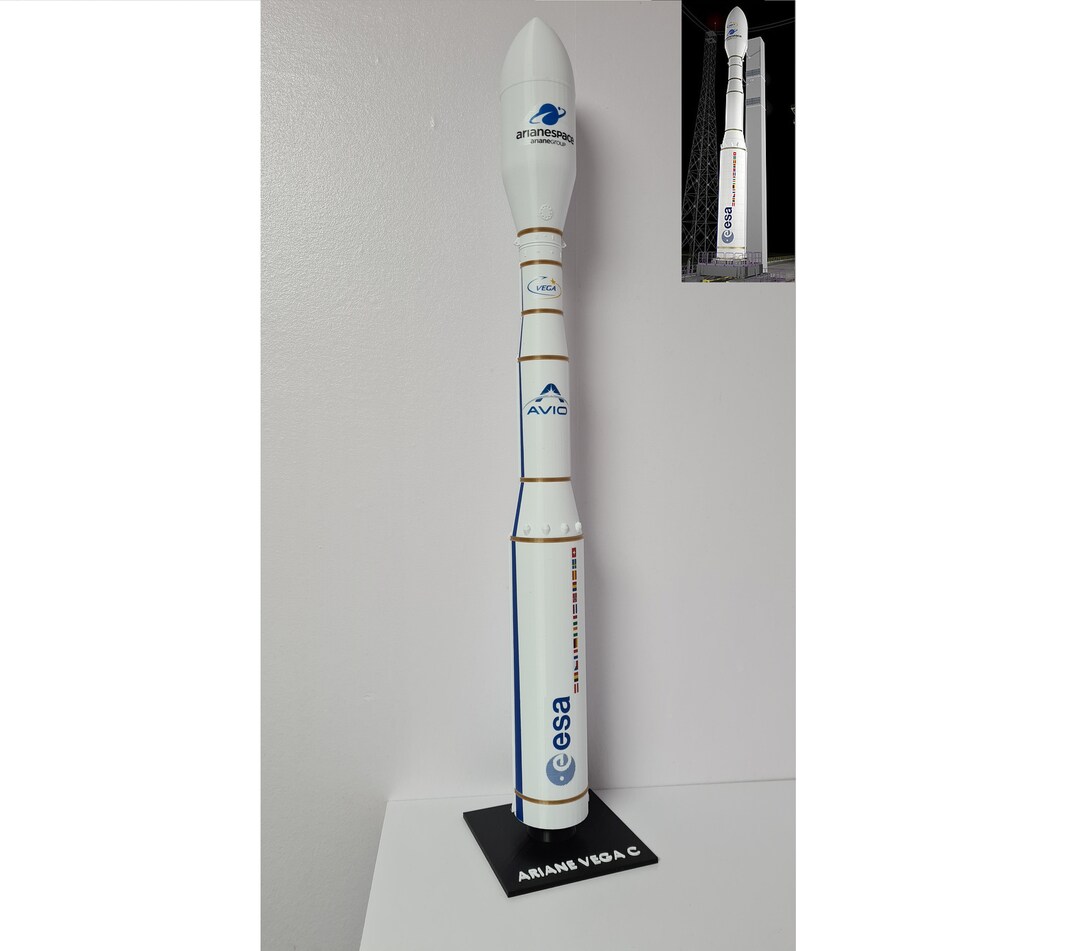 NEW! Ariane Space Vega C Model - 1:72 or 144 Scale 486/250mm KIT or Pre ...