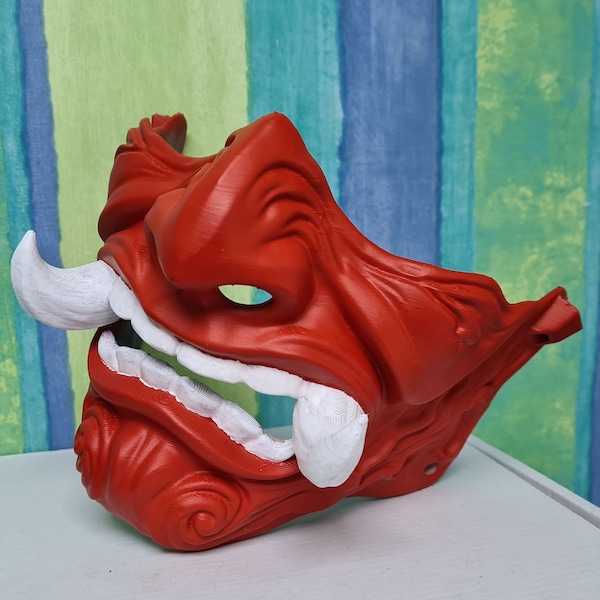 Oni Mask - Etsy