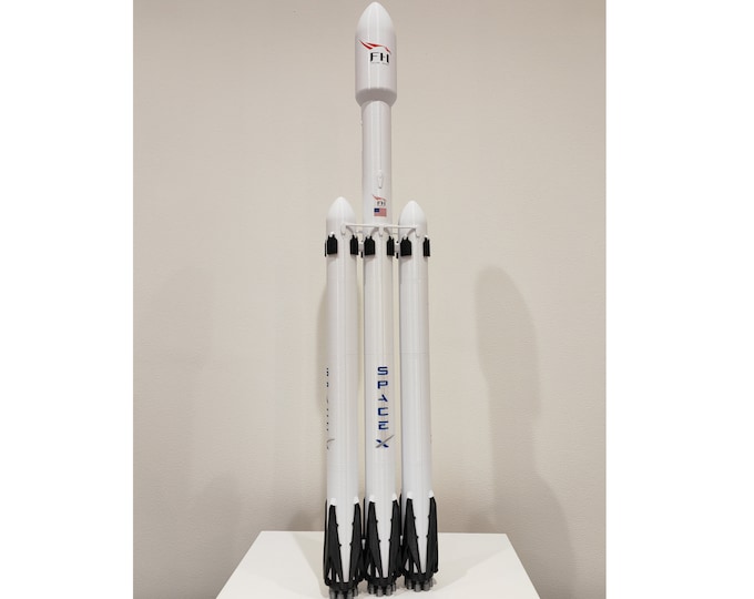 Spacex Falcon Heavy 1:100 Scale 70cm 700mm 28inch Display Model ...