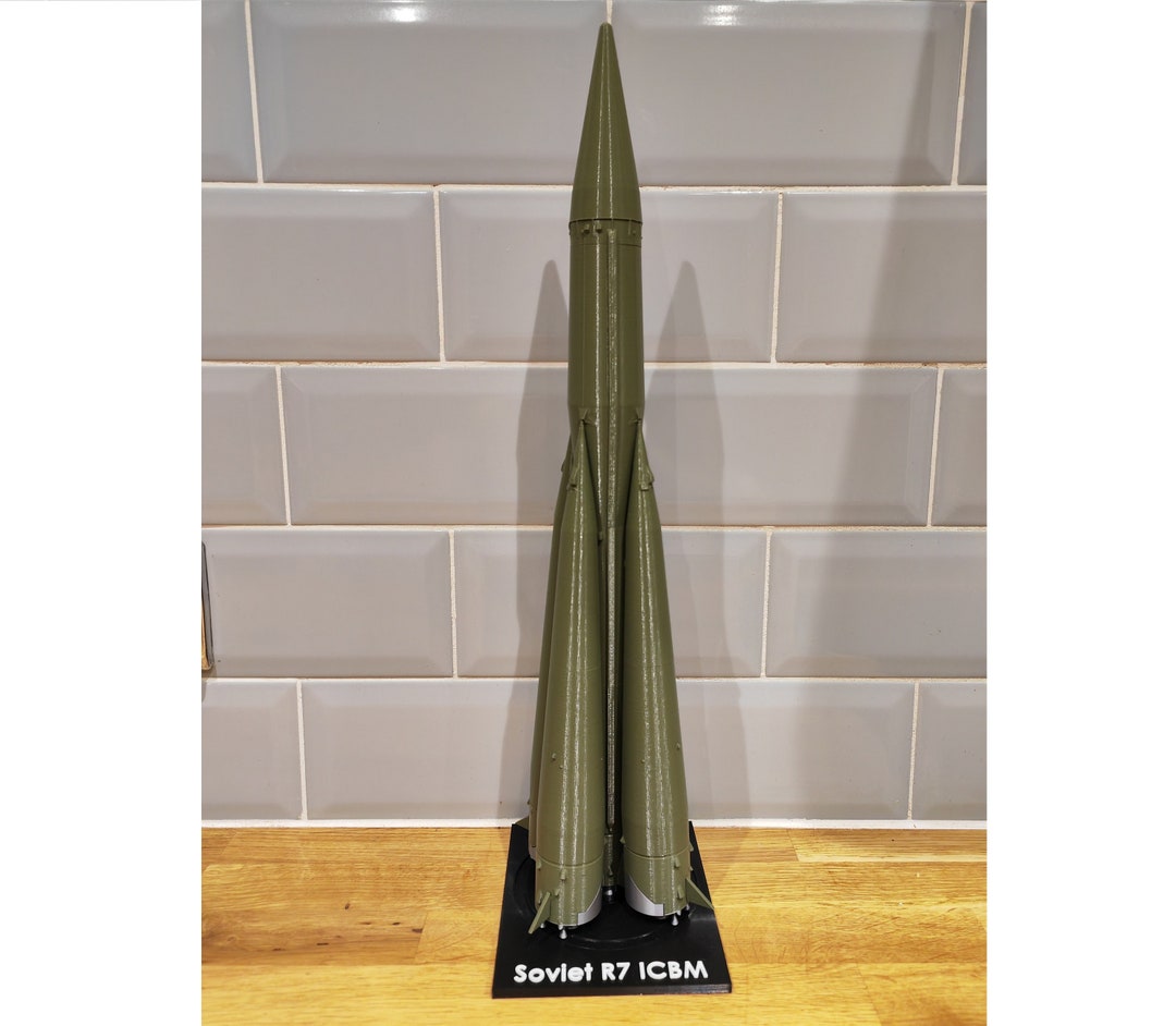 Soviet Missile R7 ICBM Ship Rocket Model 1:72 Scale 465mm 18inch - Etsy
