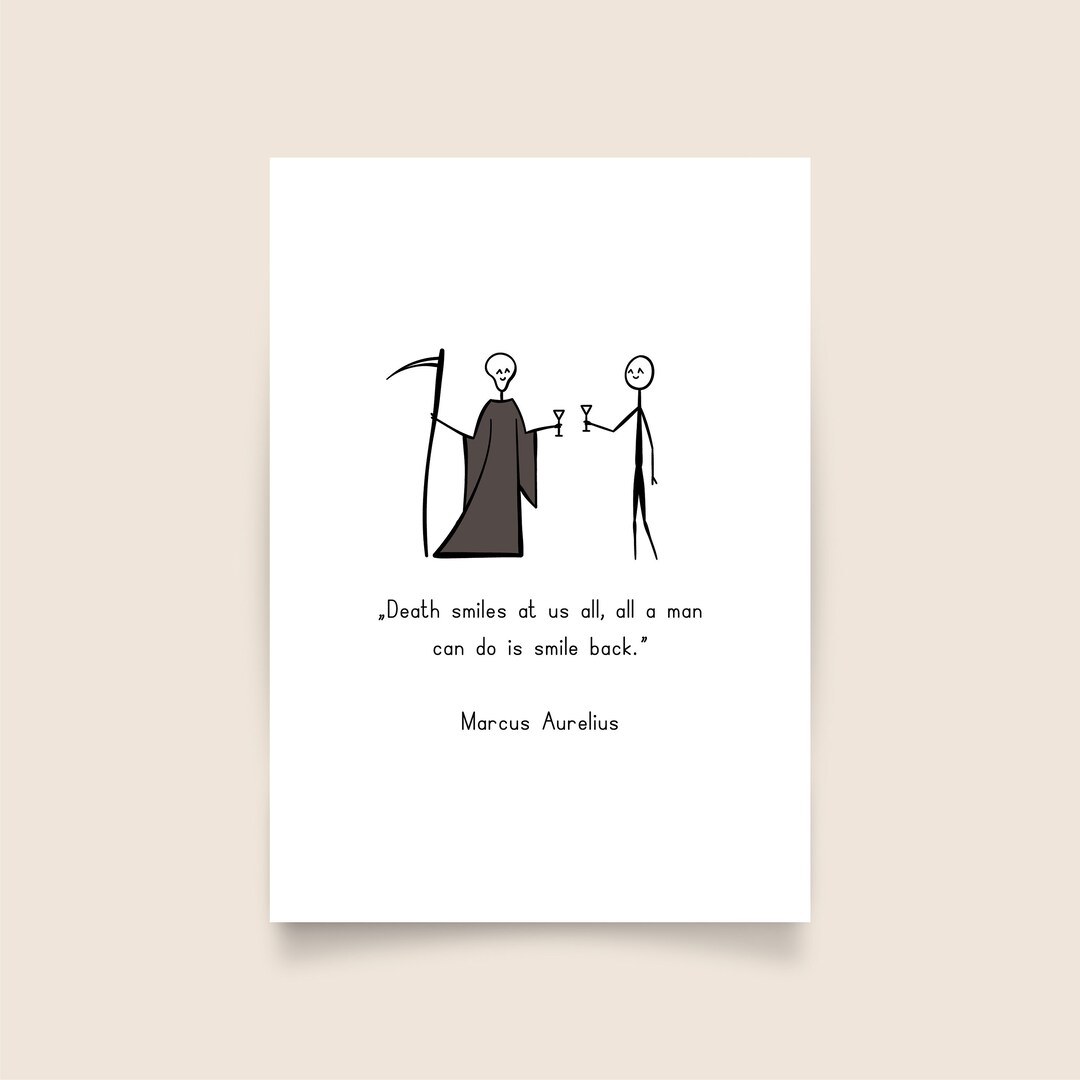 Marcus Aurelius "death" DIY Printable Greeting Card, All Occassions - Etsy