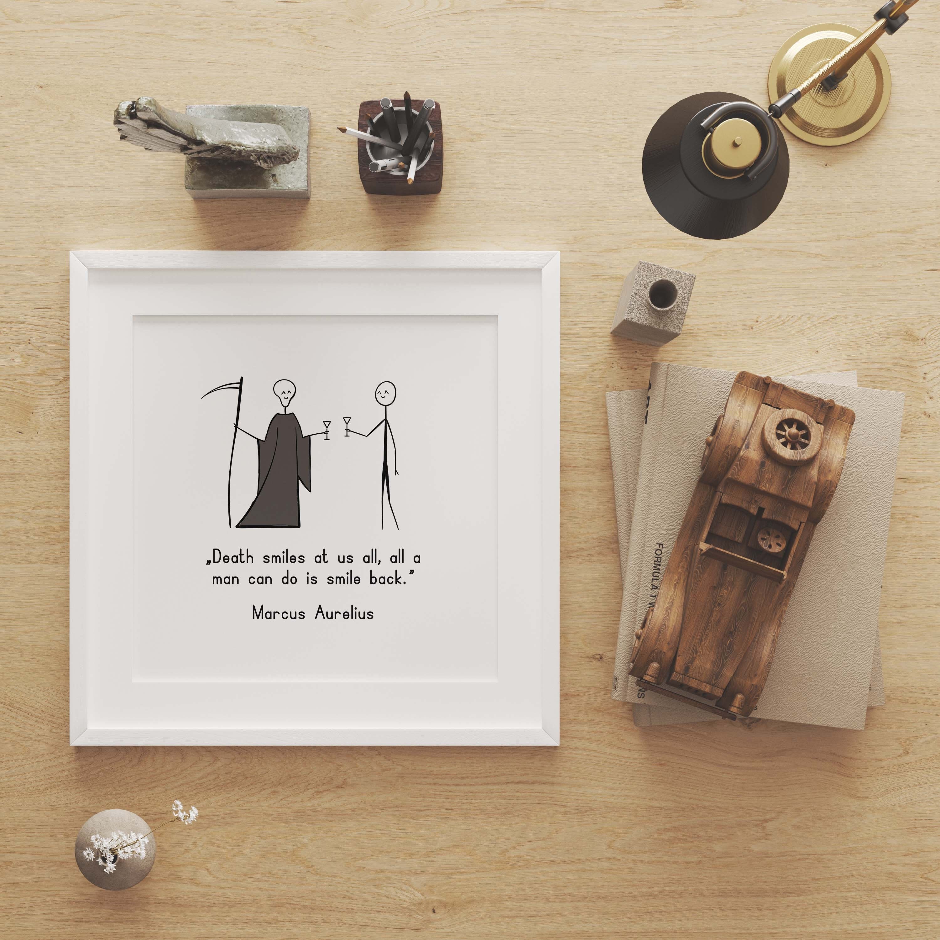 Marcus Aurelius "death" Quote Digital Print, Quotes About Life, Wall ...