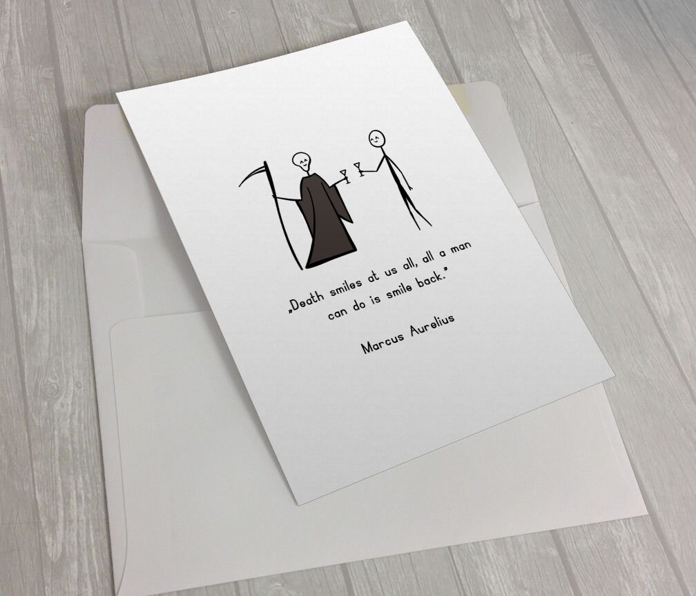 Marcus Aurelius "death" DIY Printable Greeting Card, All Occassions - Etsy