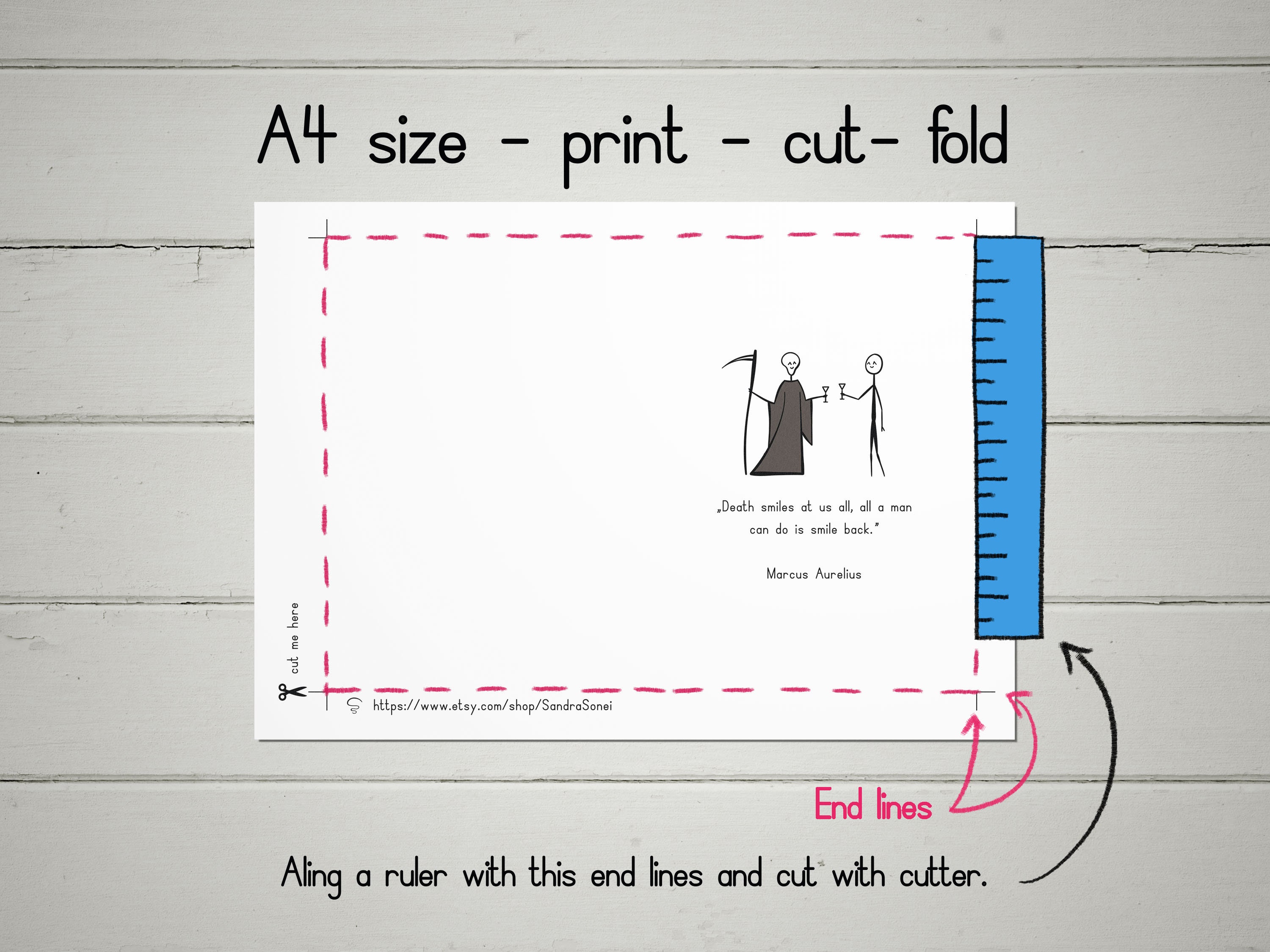 Marcus Aurelius "death" DIY Printable Greeting Card, All Occassions - Etsy