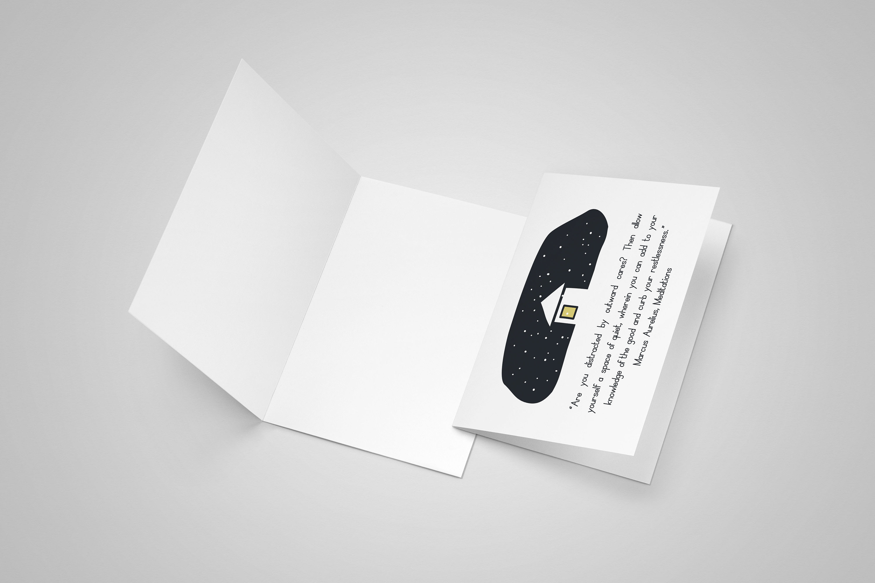 Marcus Aurelius "space of Quiet" DIY Printable Greeting Card, All ...